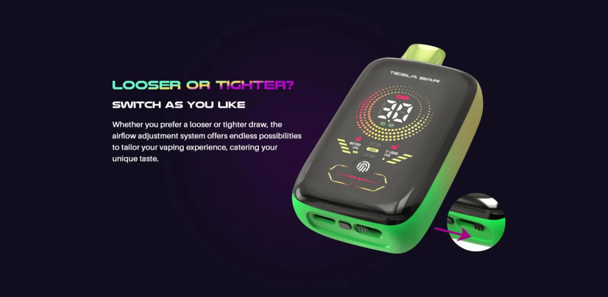 Tesla bar 25000 puff touch screen disposable vape - 420 Vape World