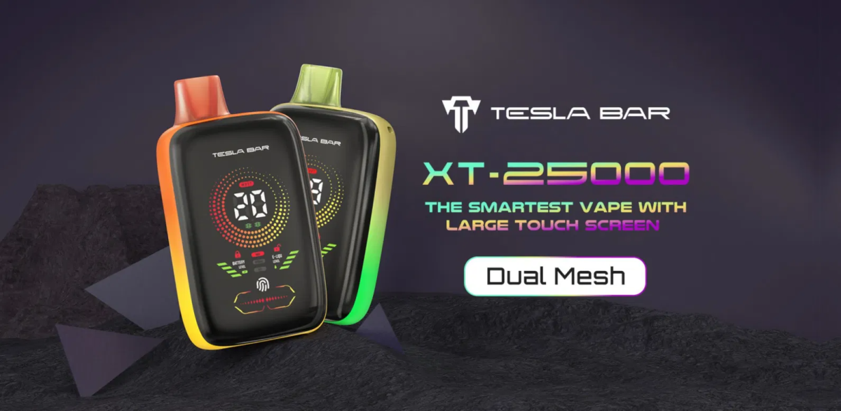 Tesla bar 25000 puff touch screen disposable vape - 420 Vape World