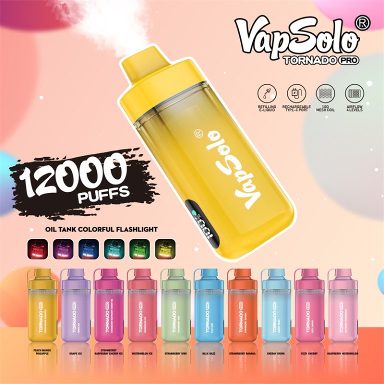 vapsolo TORNADO PRO 12k Disposable Vape - 420 Vape World