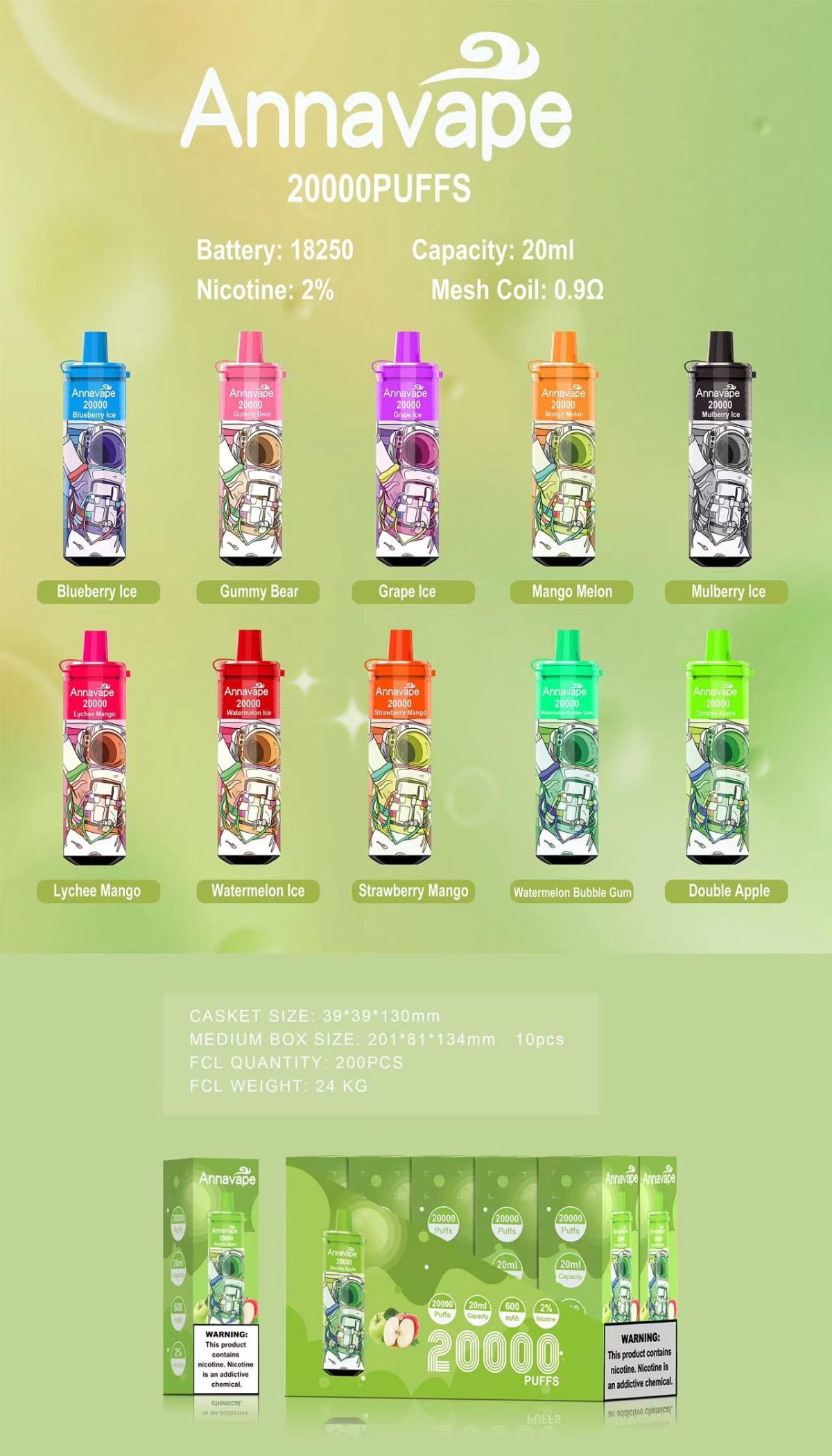 Annavape 20000 puff Disposable Vape