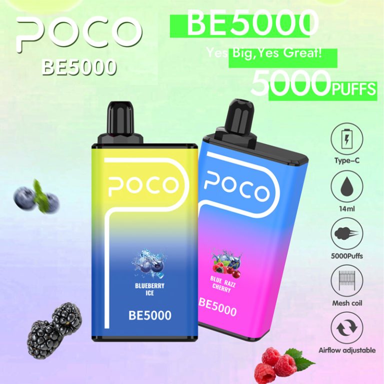 Home Vape In Europe Warehouse POCO POCO BE5000 PUFF Disposable Vape