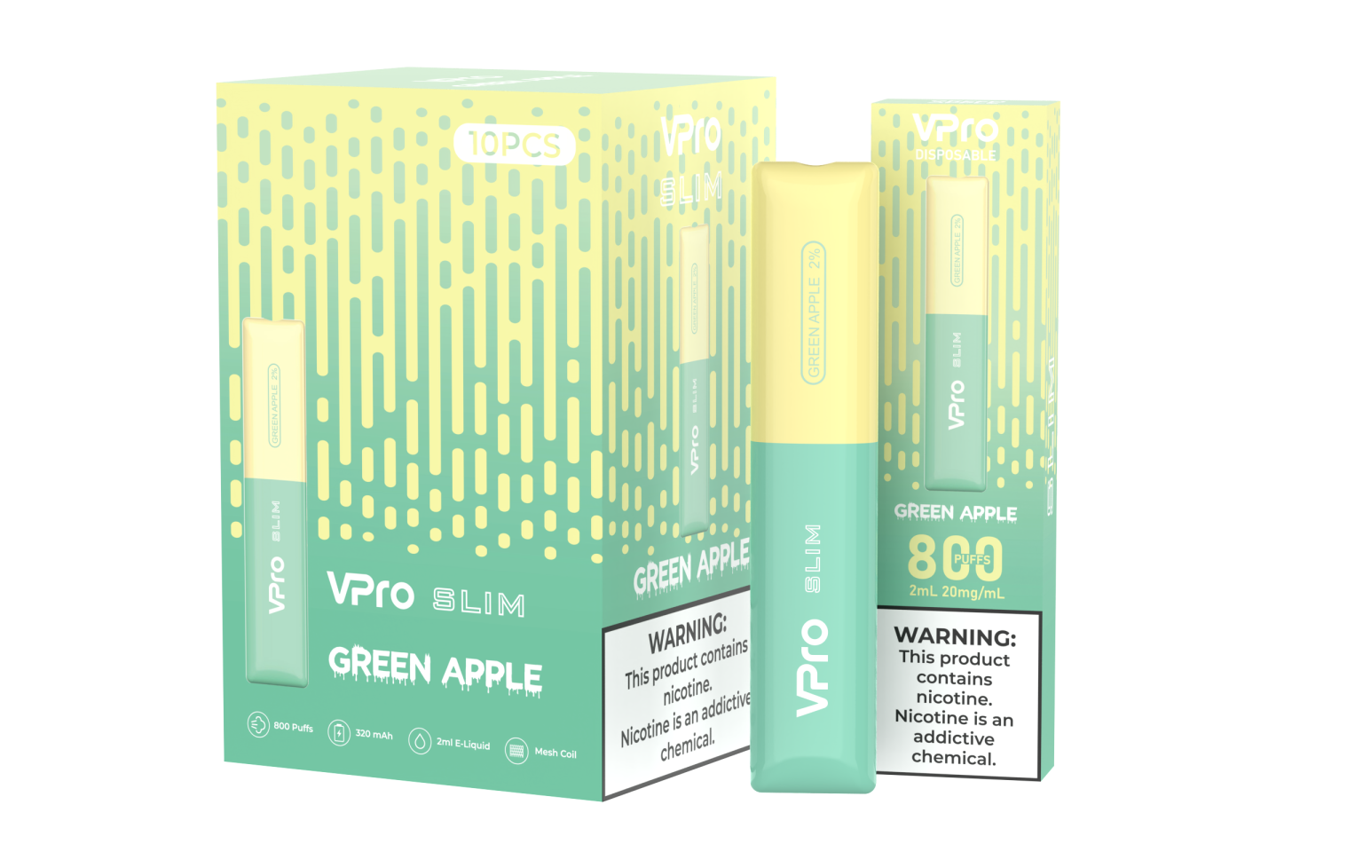 Vpro slim 800 puff Disposable Vape