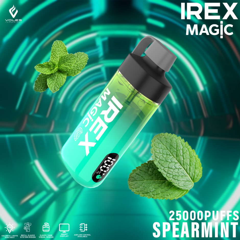 Irex magic box 25000 puffs refillable disposable vape